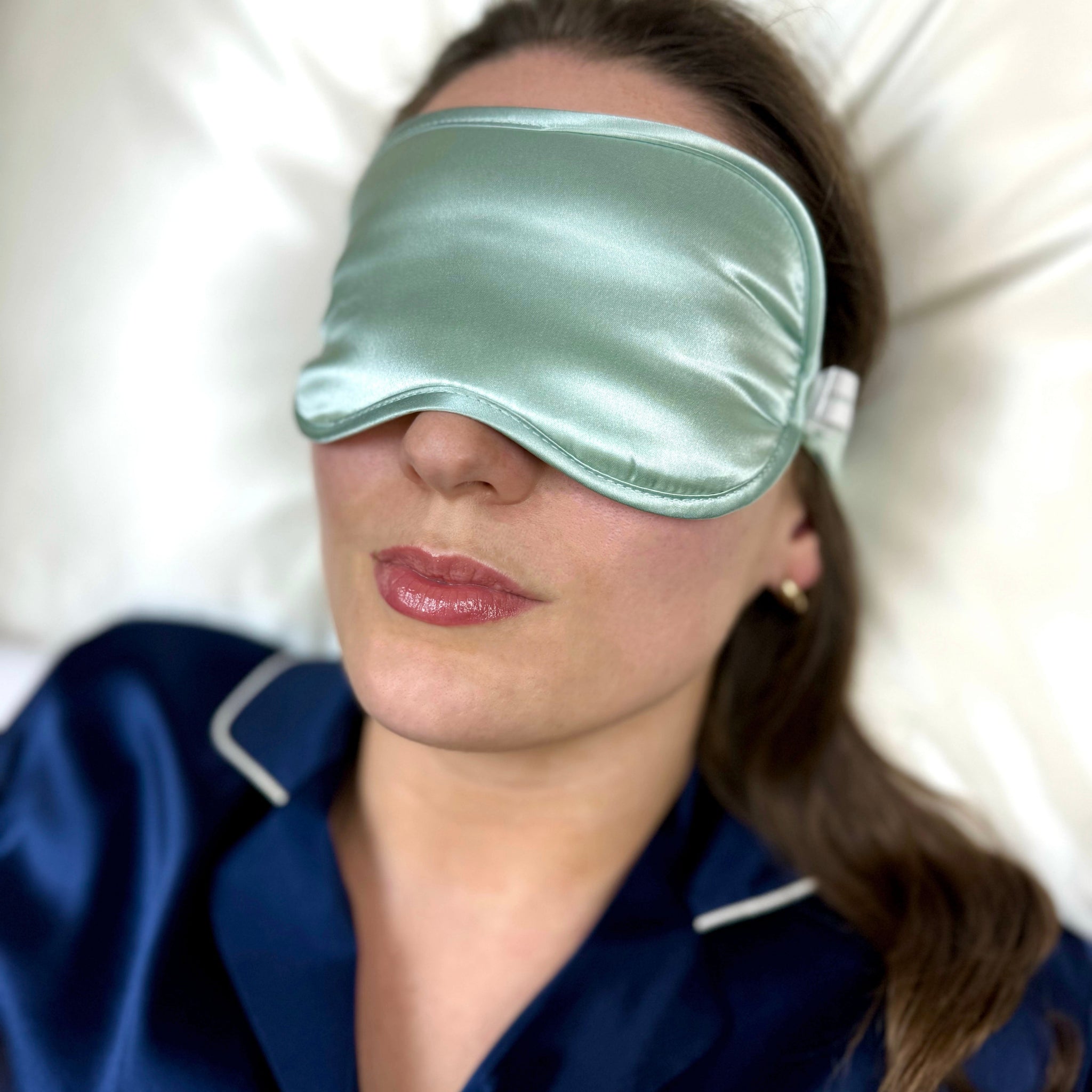 Duck Egg Silk Sleep Eye Mask | Jasmine Silk