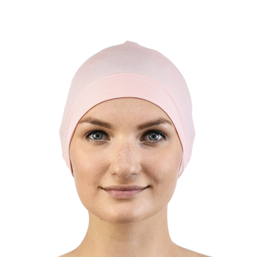 Pure Bamboo Sleep Cap - Suitable for Chemo & Hair Loss Pink | Jasmine Silk